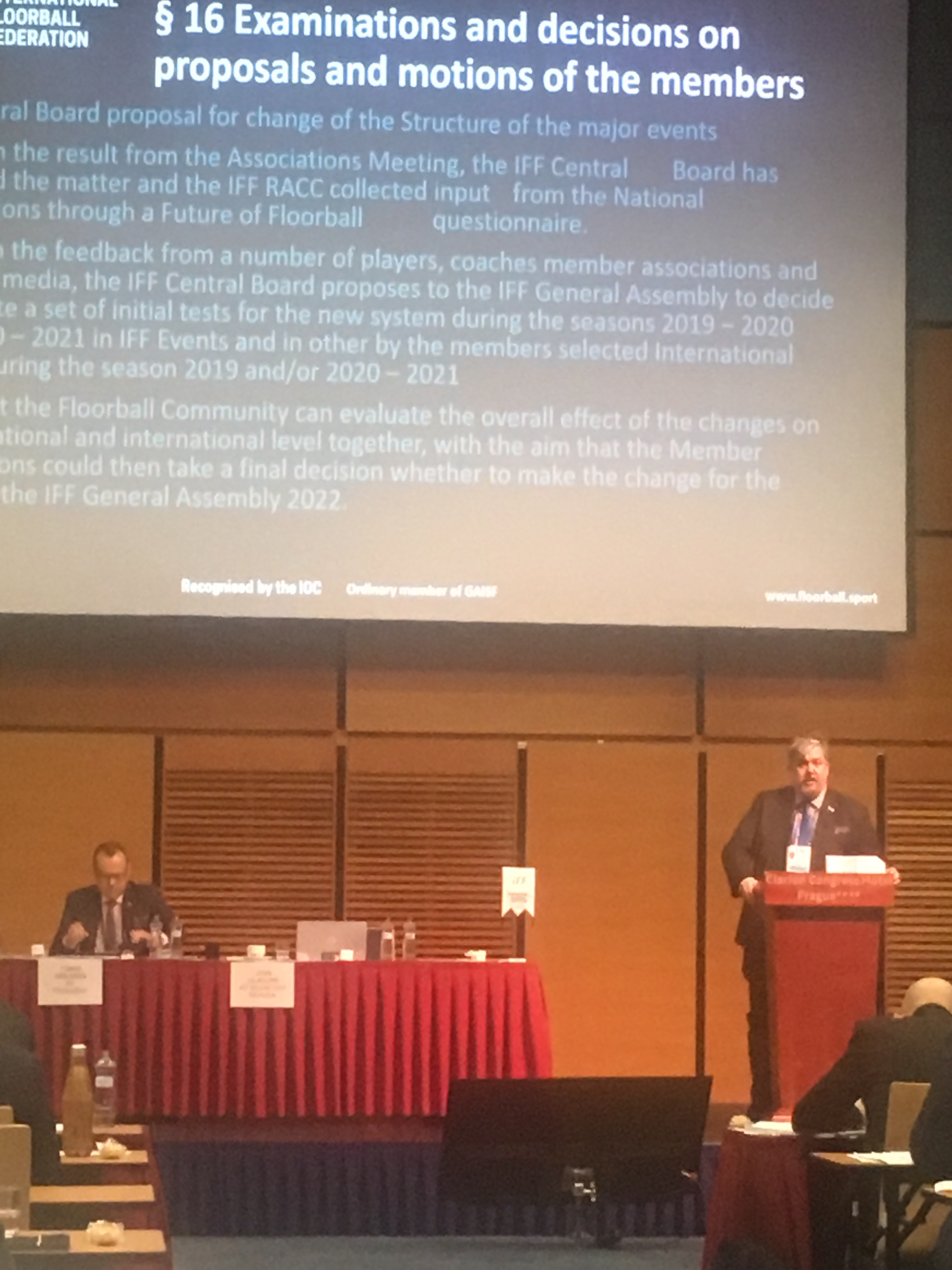 Forslag fra IFF om ændringer i sporten